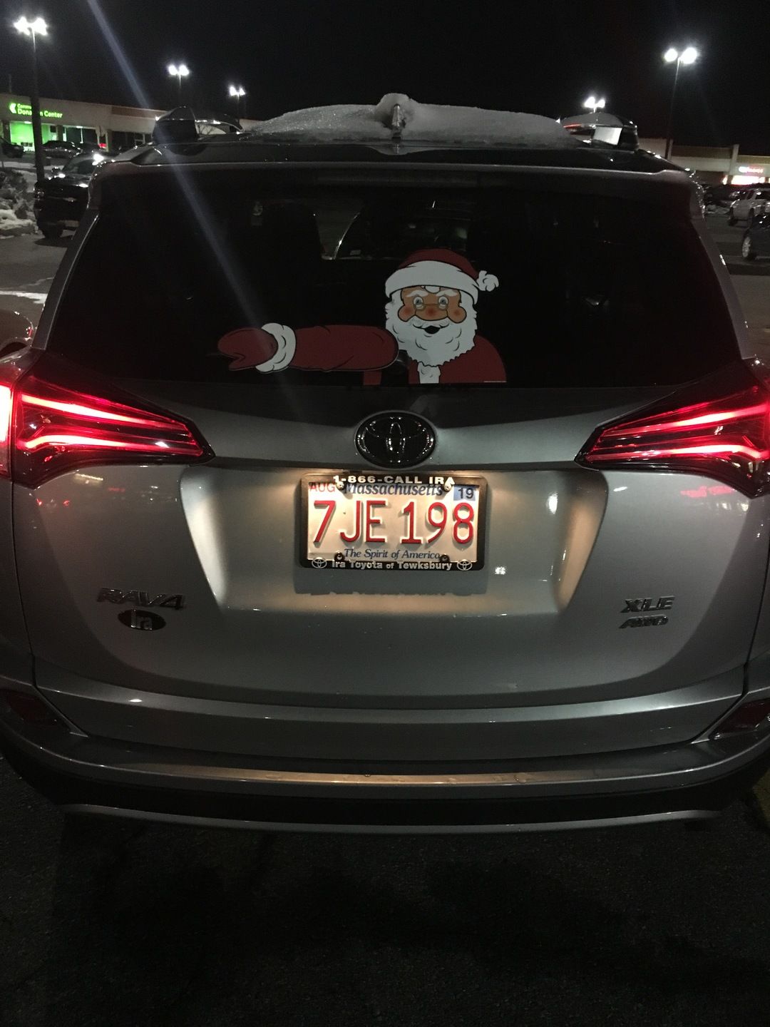 This is so cute. My wiper goes from right to left, so the Santa waves ...