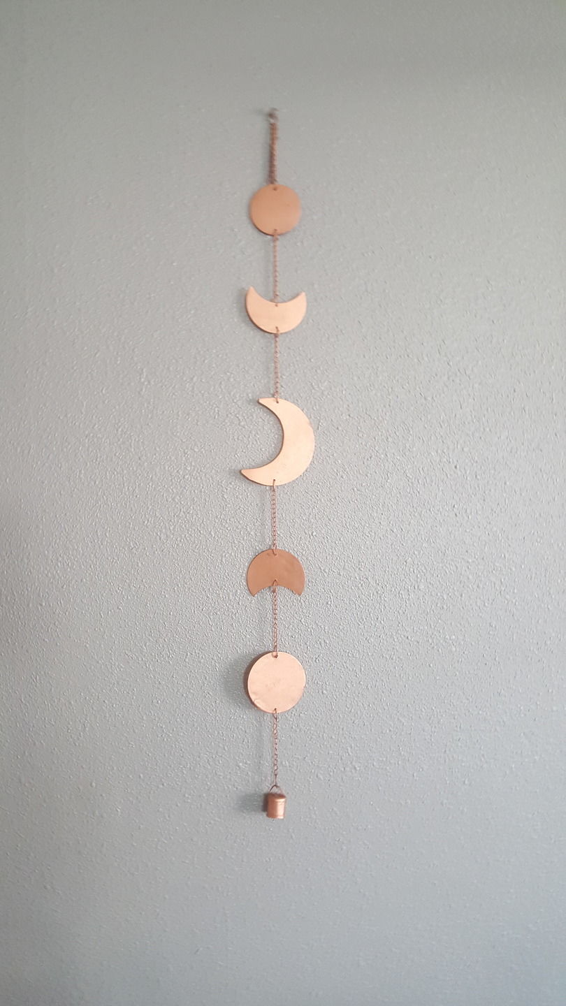 I love this copper moon phase! It goes perfect with my boho house. I ...