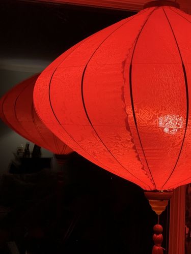 Diamond Shaped Extra Large Red Vietnamese Silk Lantern Lanterns ...