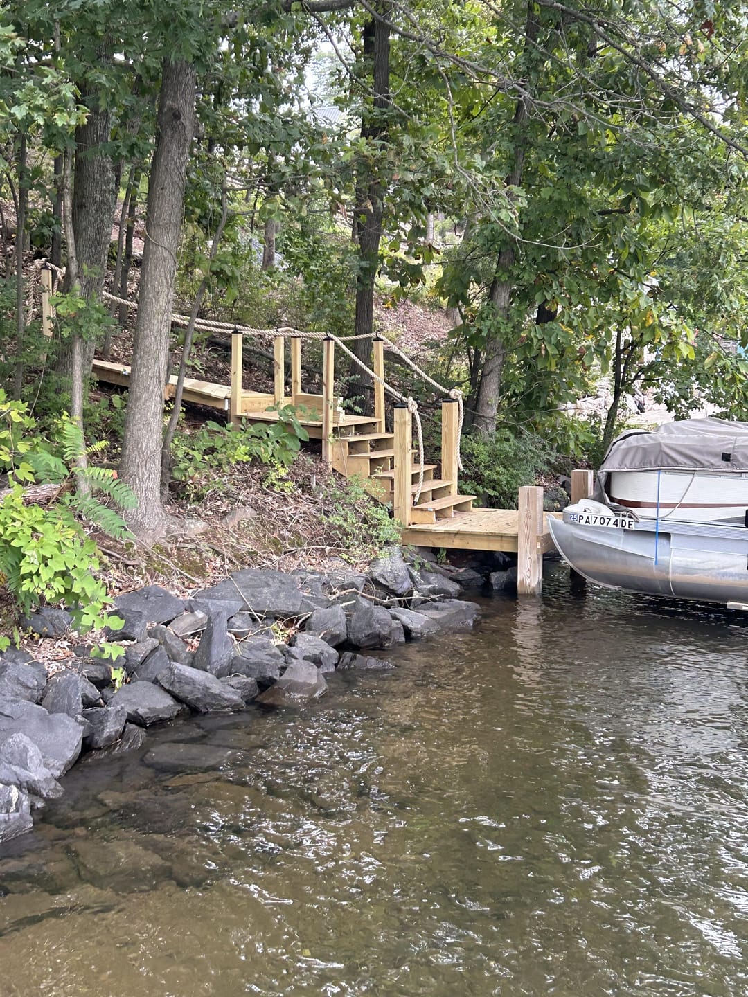 Love Our New Boat Boardwalk Topped By Madison Iron And Wood Post Caps